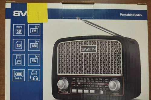 Портативный радиоприёмник sven srp-555 новый