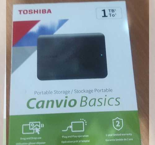 Внешний жёсткий диск Toshiba Canvio basics 1 tb