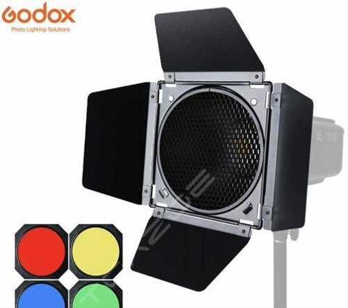 Комплект Godox BD-04 Шторки + фильтры + соты 18см