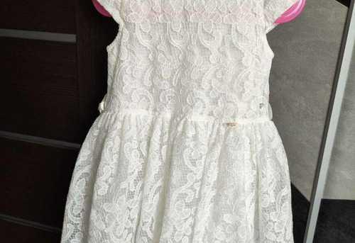 Белое платье для девочки р. 110