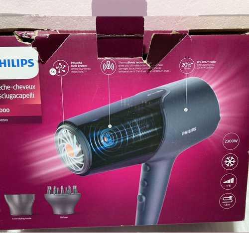 Фен для волос Philips BHD510 очень мощный 2300W