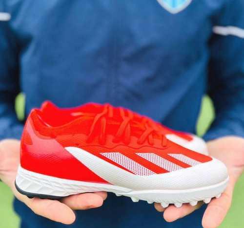 Детские сороконожки Adidas X Crazy fast Legue Red&White