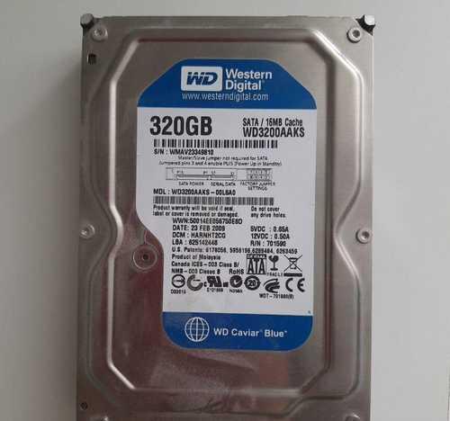 Жесткий диск 320 Gb Western Digital для пк