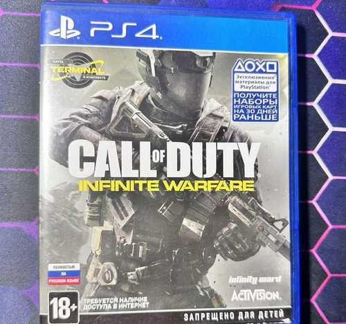 Диск на ps4 call of duty infinite warfare