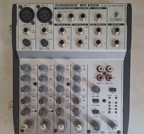 Микшерный пульт behringer eurorack mx 602а