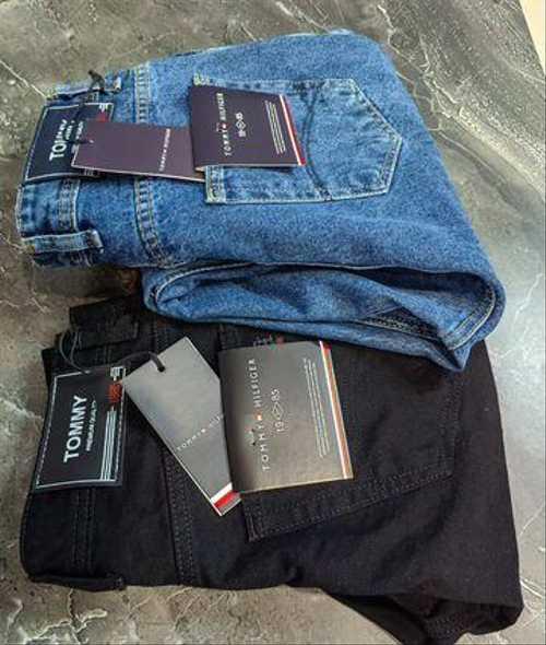 Джинсы Tommy hilfiger синие мужские бананы