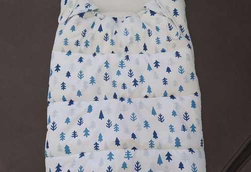 Зимний утепленный конверт Bon cotton р80