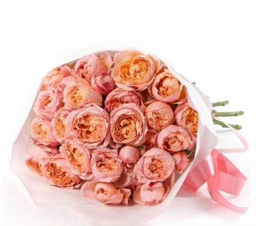 Пионовидная роза цветы букет