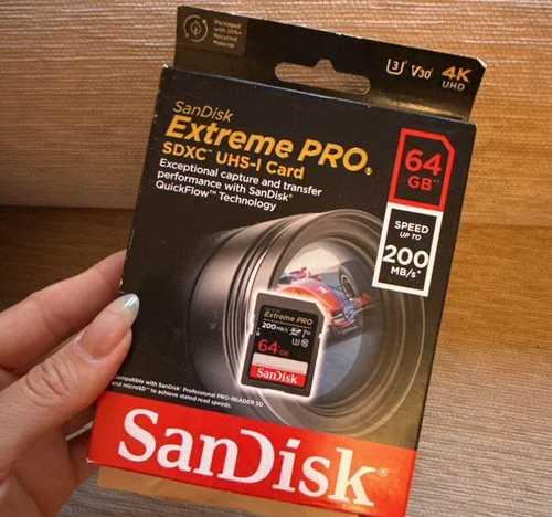 Sandisk Extreme pro 64gb 200 mb/s