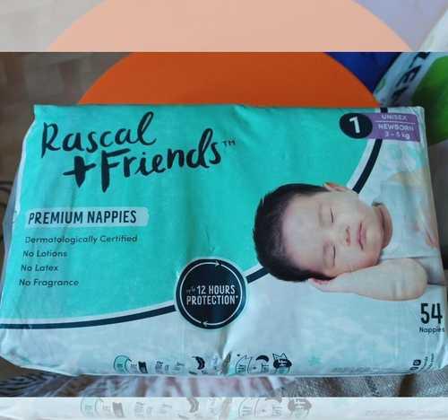 Подгузники Rascal Friends 1 54шт