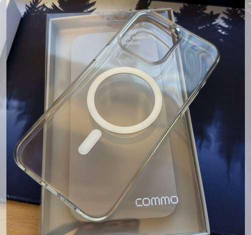 Чехол commo на iPhone 15 pro max, прозрачный