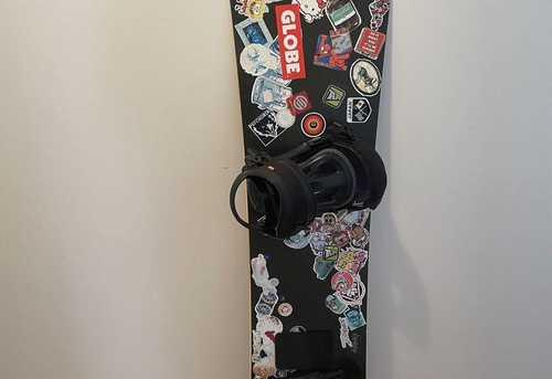 Сноуборд 160 см Salomon с креплениями head