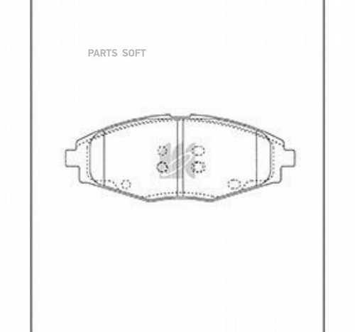 Kashiyama D11144H D11144-01 696 00FO642281707 000B-SX колодки дисковые п.\ Daewoo Lanos/Matiz 0.8/1