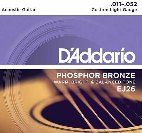 DAddario EJ26 phosphor bronze Струны для гитары