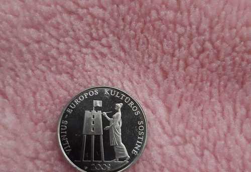 Монета 1 лит Литва