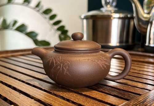 Глиняный чайник «Клинописный», 95 мл.Чайная утварь