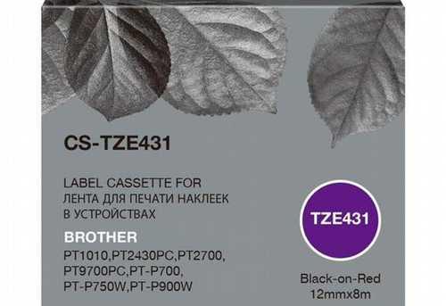 Картридж ленточный Cactus CS-TZE431 TZE-431 черный
