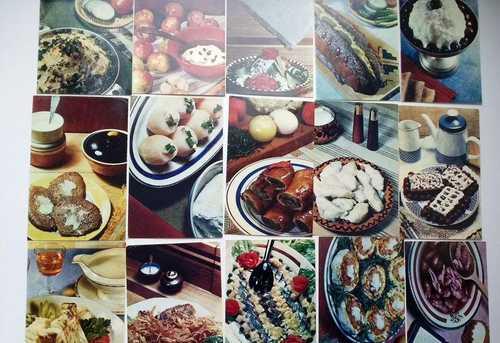 Рецепты латвийской кухни 15 открыток 1971 г