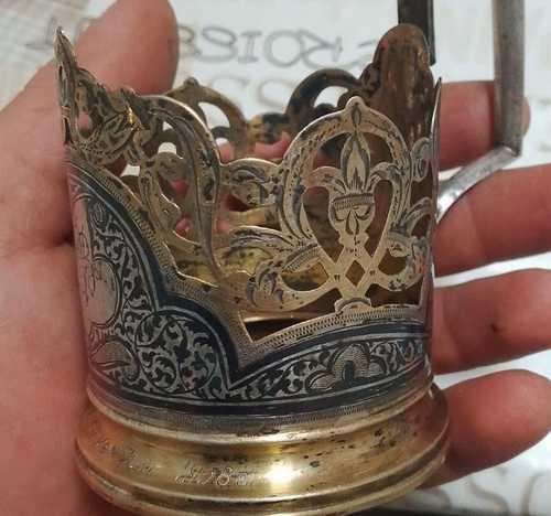 Подстаканник серебро 875