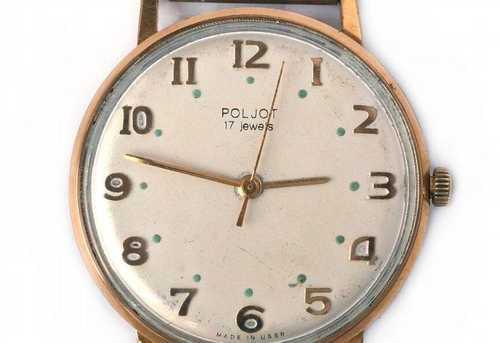 Костюмные часы Полет 2609 позолота Au20 СССР 1970е