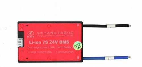 Плата контроля BMS Li-ion 6S 24V 30A