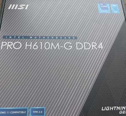 Комплект Мат.плата MSI PRO H610M+i3 12100f