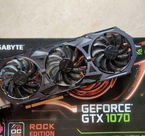 Видеокарта GTX1070 8 GB Gigabyte Rock Edition