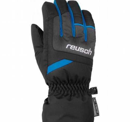 Перчатки reusch JR Bennet R-Tex Xt Junior Black/Black Melange/Brilliant Blue P:6.5