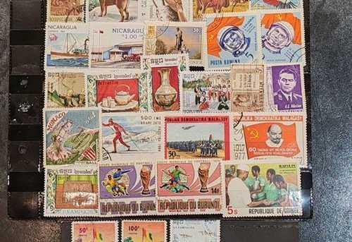 Набор почтовых марок. Разные страны. Нечастые