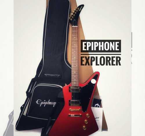 Новый Epiphone Explorer RRM с чехлом