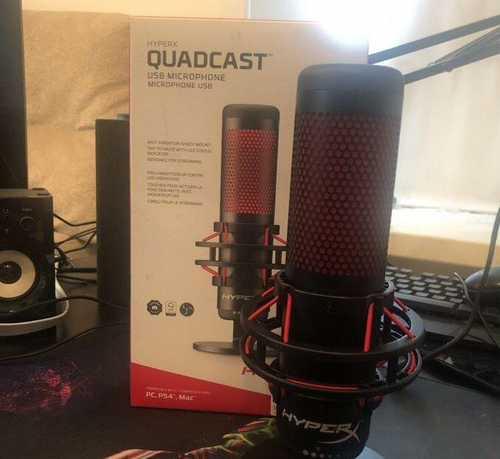 Микрофон студийный игровой HyperX quadcast