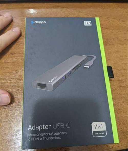 Переходник Deppa Адаптер USB-C 7-в-1