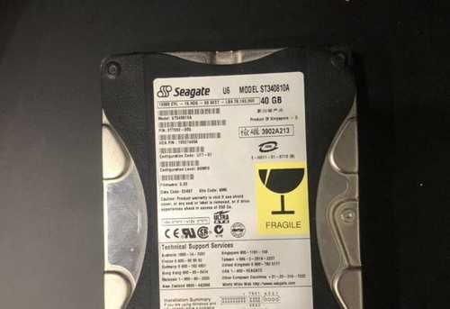 Жесткий диск seagate ST340810A