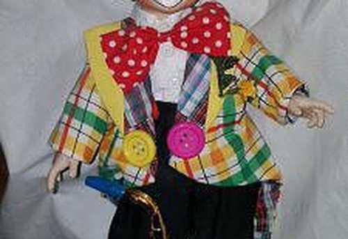 Фарфоровая кукла-клоун Марго Нётцель