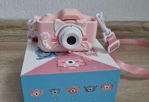 Детский фотоаппарат розовый котик