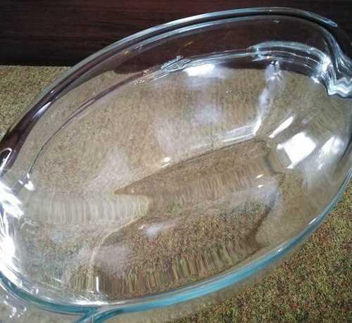 Посуда утятница из жаропрочного стекла новая