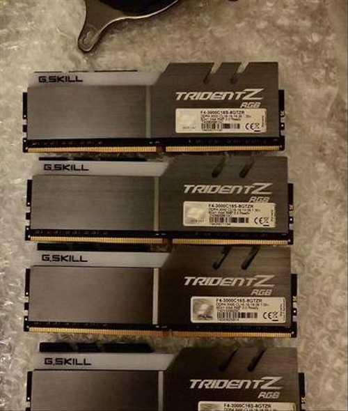 RAM (память) G.Skill Trident Z RGB 4x8GB 3000 MHz