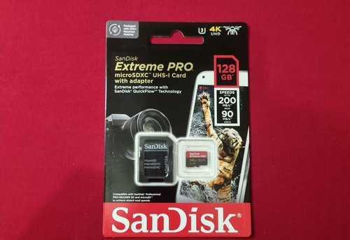 Карта памяти Sandisk Extreme Pro microsdxc 128gb