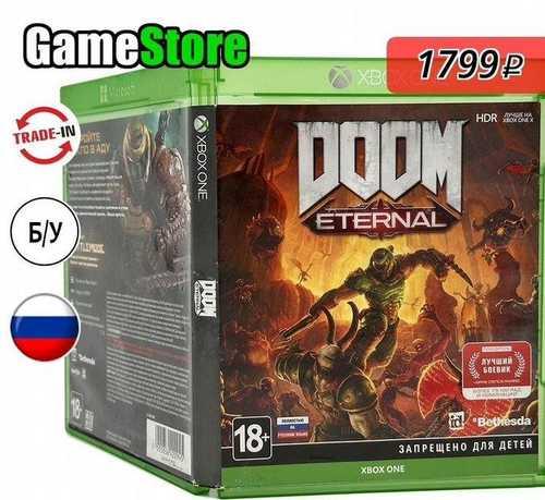 Doom Eternal (Xbox видеоигра, русская версия б/у