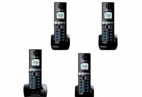 Радиотелефон Panasonic KX-TG8054RUB (4 радиотрубки