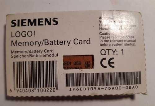 Карта памяти с батареей logo Siemens