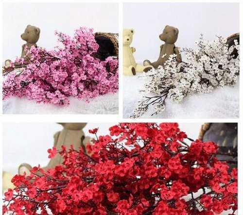 Искусственные цветы сакура декор украшения