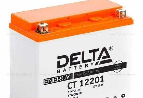 Аккумулятор на Квадроцикл 12v 20 Ач Delta CT 12201