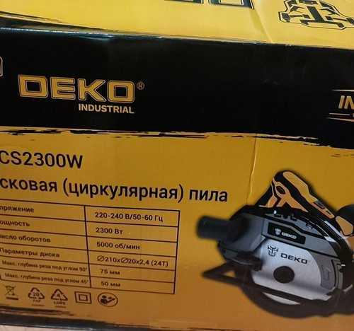 Дисковая (циркулярная) пила deko dkcs2300W 2300Вт