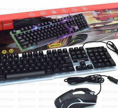 Комплект клавиатура+мышь hoco GM18 черная