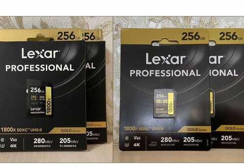 Lexar Professional 1800x 256GB v60 UHS-II sdxc SD