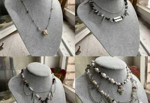 Ожерелья и чокеры из натуральных камней