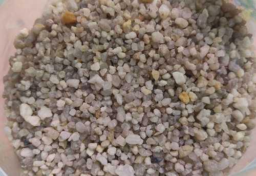 Кварцевый песок+гравий 2-5 мм(суккуленты)