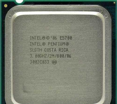 Процессор Intel Pentium E5700 Wolfdale (3000MHz, L