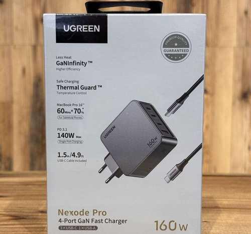 Сетевое зарядное устройство ugreen Nexode Pro 160В